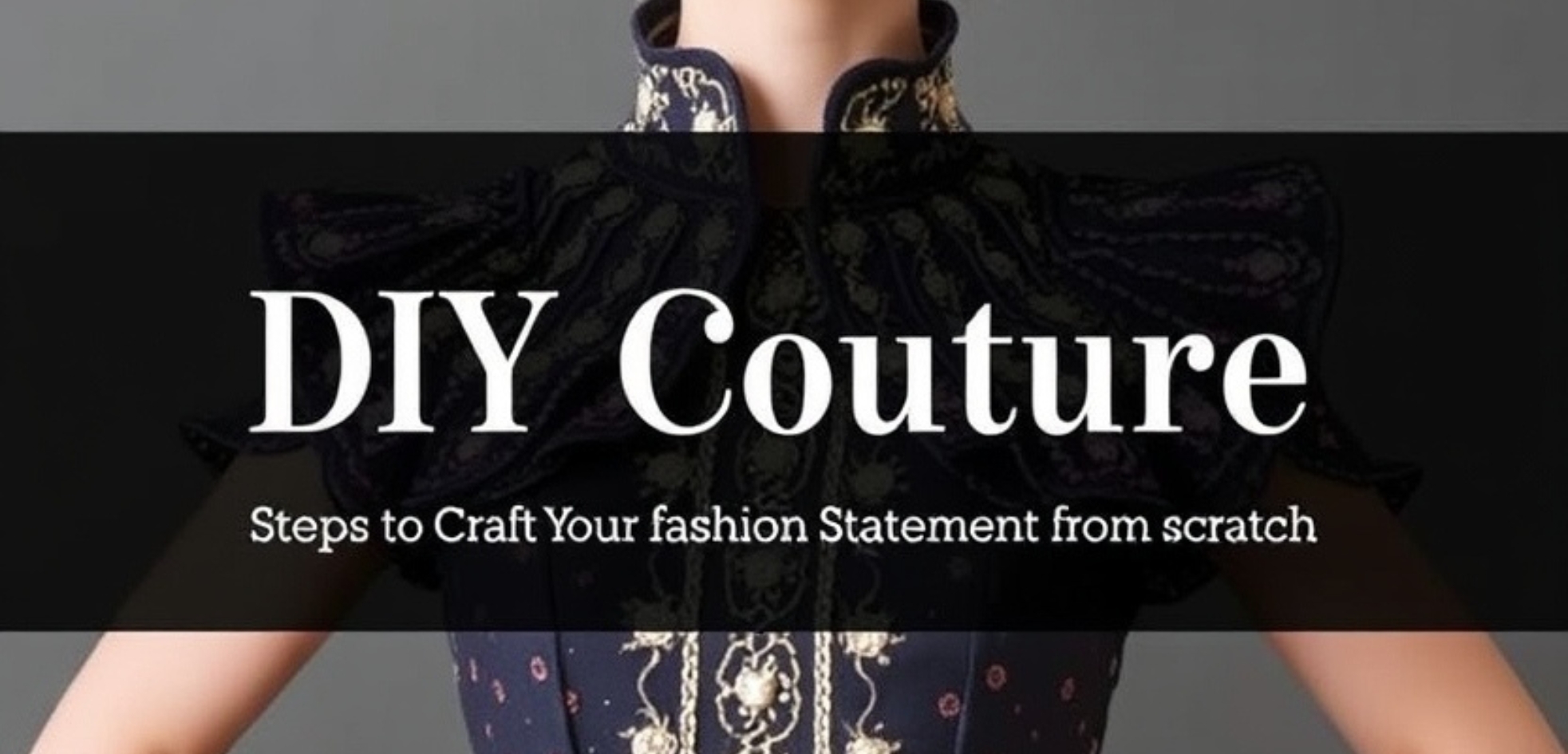 DIY Couture: Craft Your Own Fashion Statement from Scratch